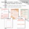 Cute Book Tropes Tracker Reading Journal (Digital and Printable) - The ...
